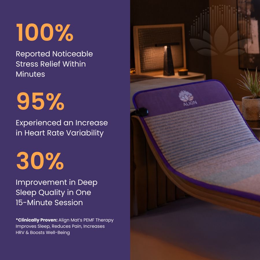 ALIGN Zen+ Mat | PEMF, Infrared Heat & Crystals for Wellness
