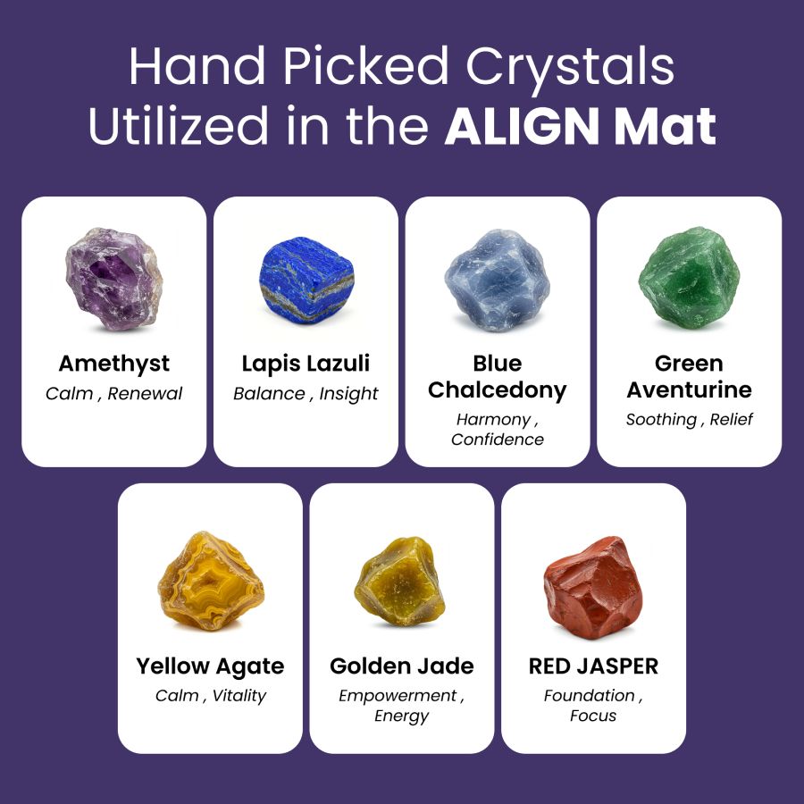 ALIGN Zen+ Mat | PEMF, Infrared Heat & Crystals for Wellness