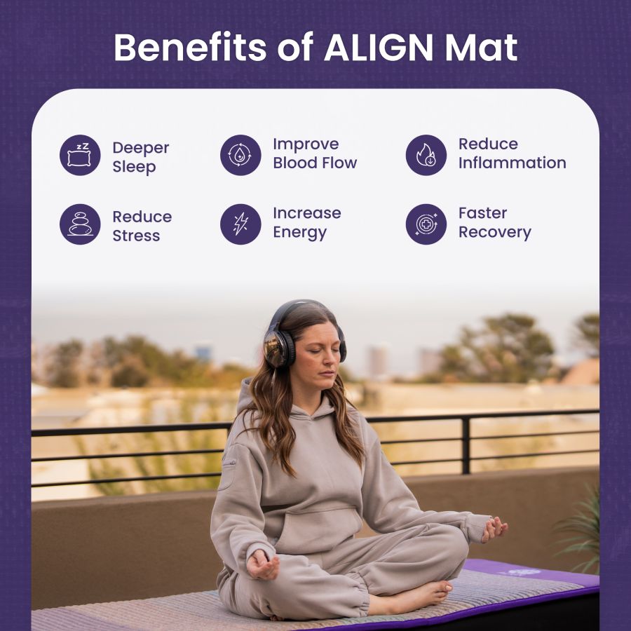 ALIGN Zen+ Mat | PEMF, Infrared Heat & Crystals for Wellness